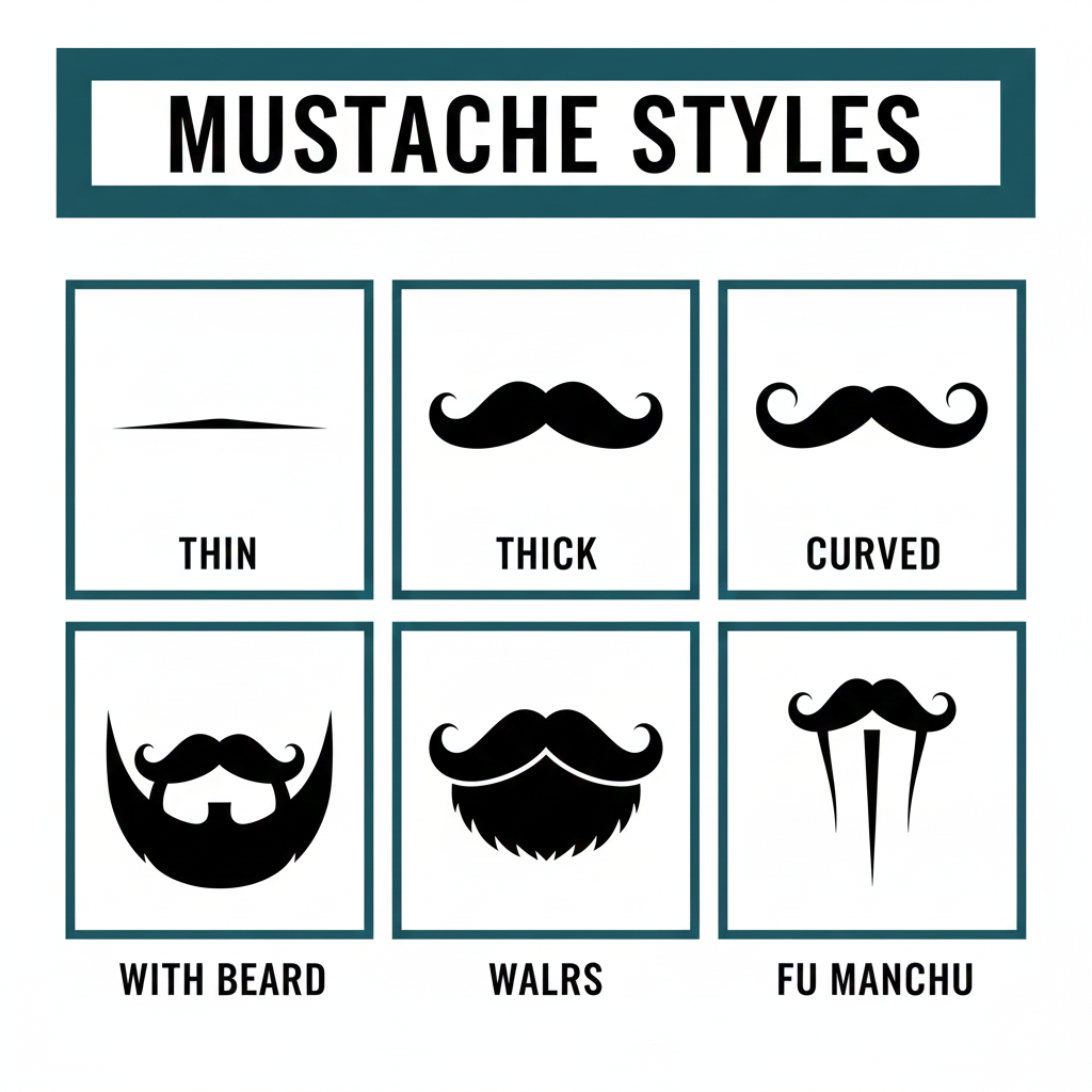 The Complete Guide to Mustache Styles: Shapes, Grooming, Face Shapes ...